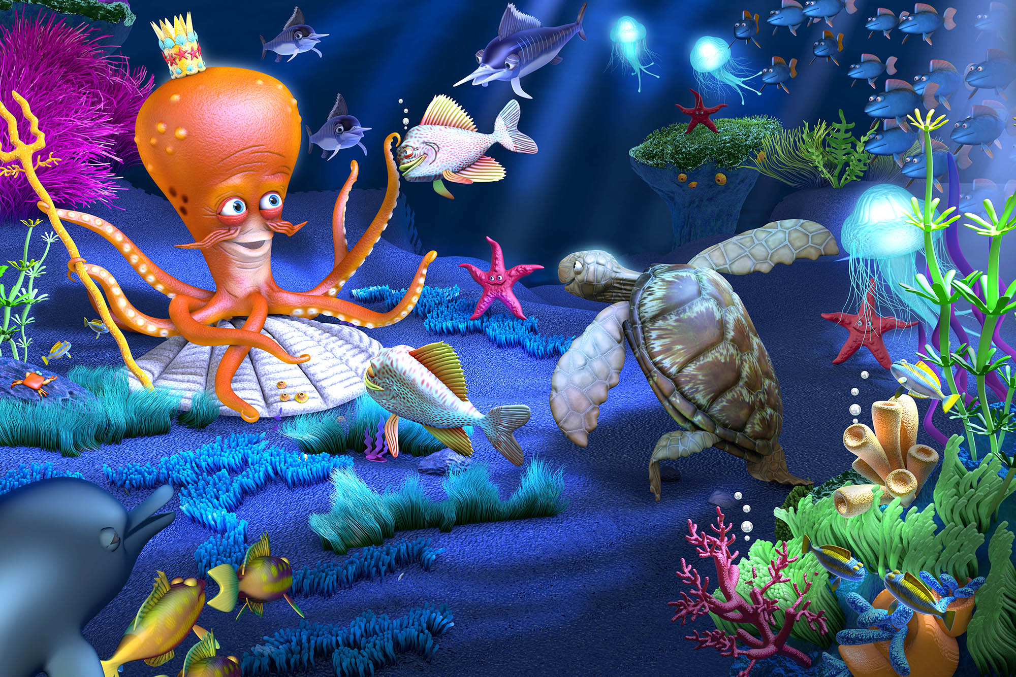 Le roi de la mer | Matthieu Roussel | Illustrations